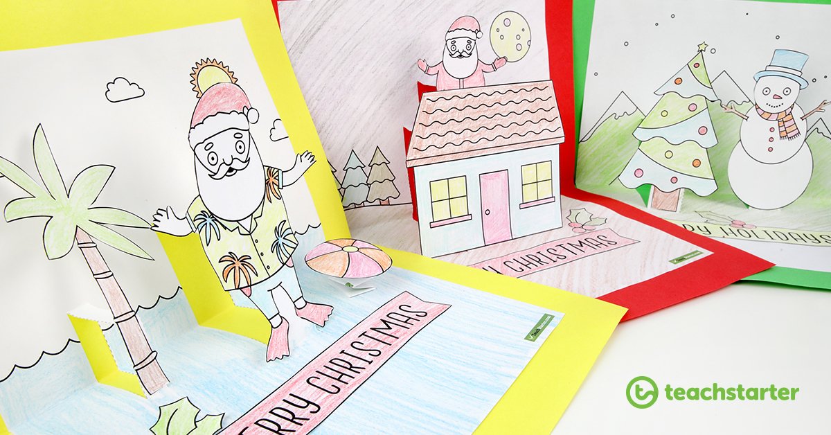 Holiday Pop-Up Card Templates - Teachers Aide Courses
