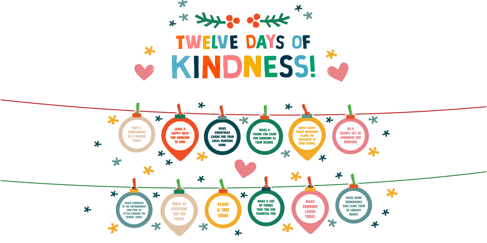 Random Acts of Kindness for the Holidays (Classroom Display) ~ Teachers ...